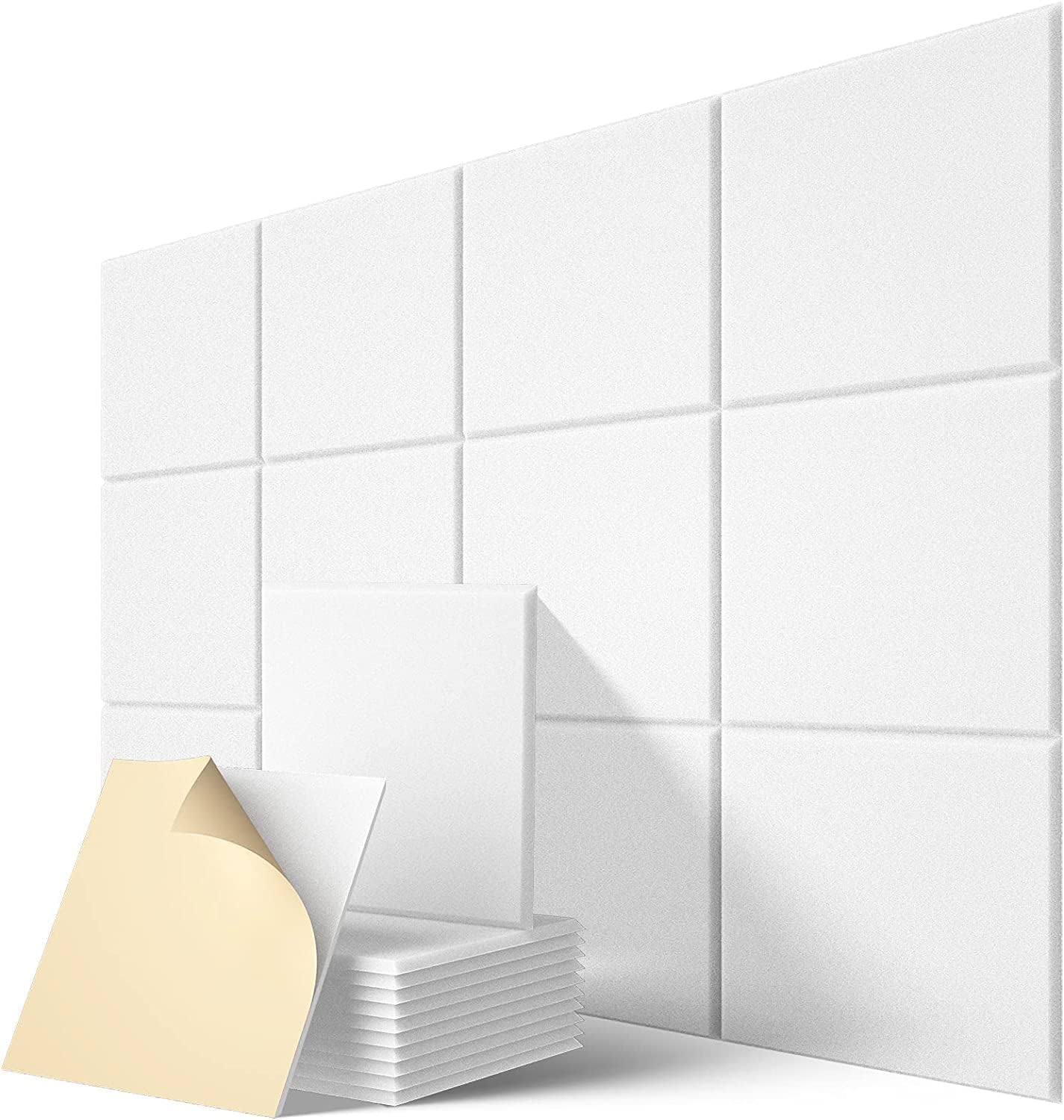 Amazon.com: Soundproof Wall Panels, Kuchoow Acoustic Panels Self ...