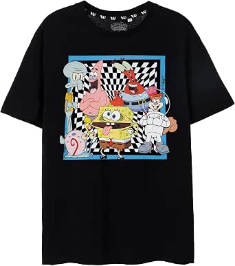 Amazon.com: SpongeBob SquarePants Mens Short Sleeve T-Shirt ...