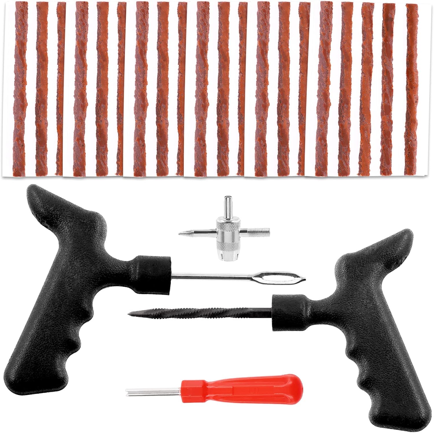 Amazon.com: Mardatt 34 Psc Tire Repair Tool Kit with 30 Rubber String ...