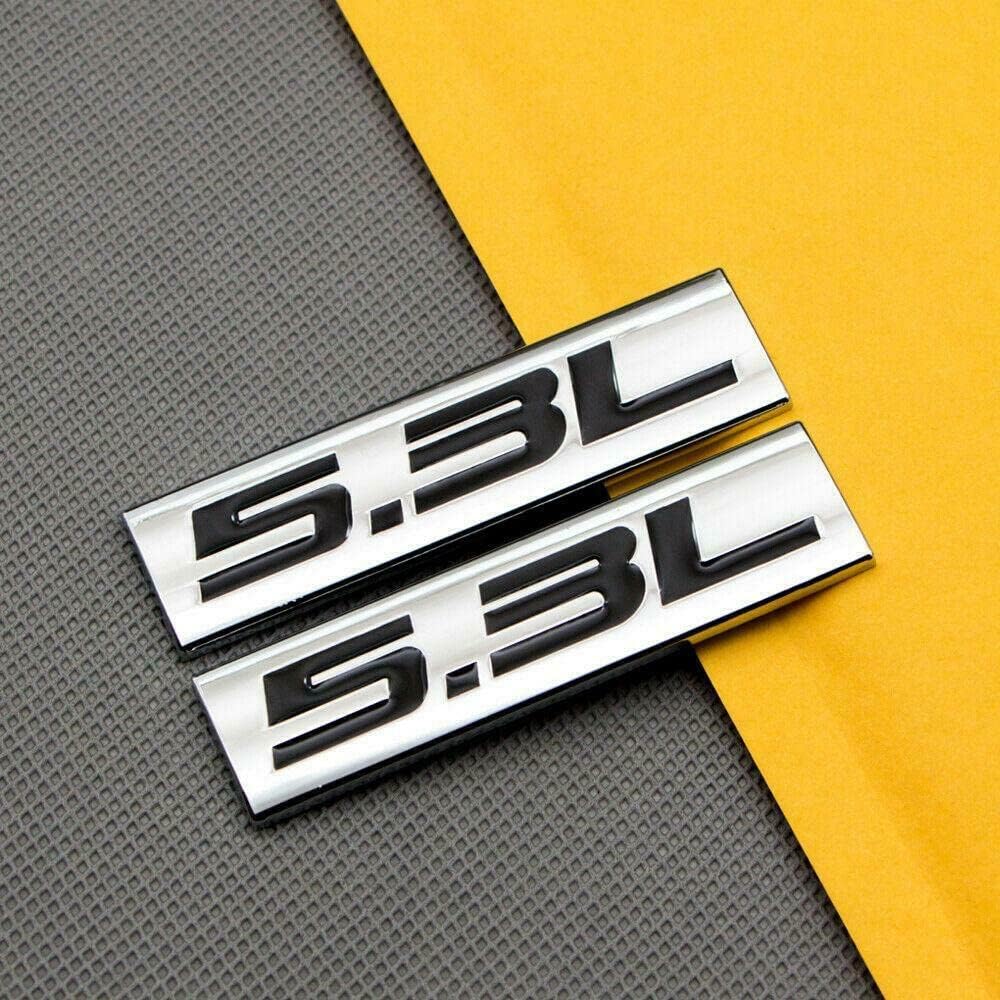 Amazon.com: 2x 5.3l Vortec Hood Emblems Engine Badge Replacement for ...