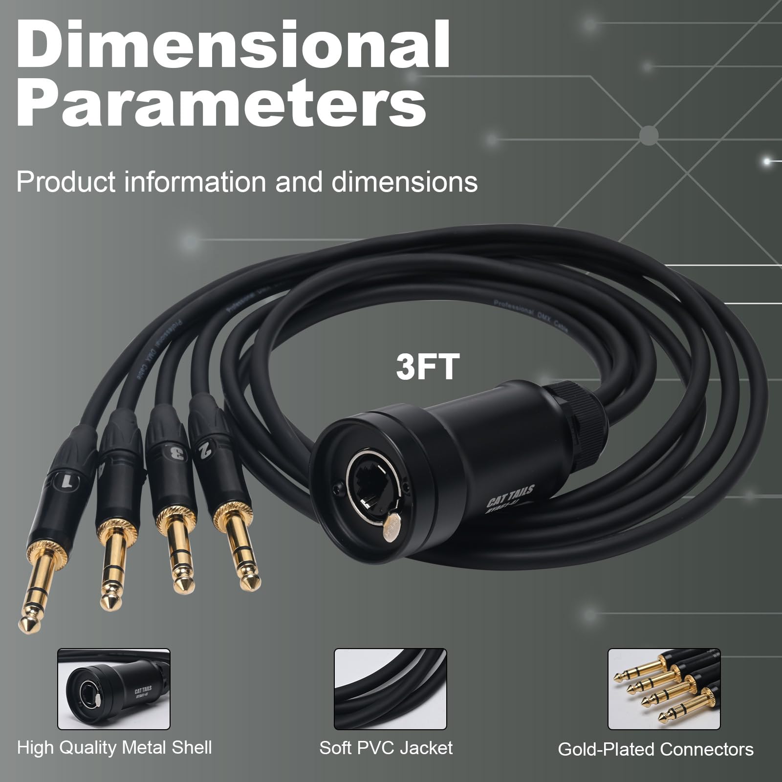 3.3 Ft 4 CH Multi Network Snake Receiver Over Ethercon Cable | Reverb