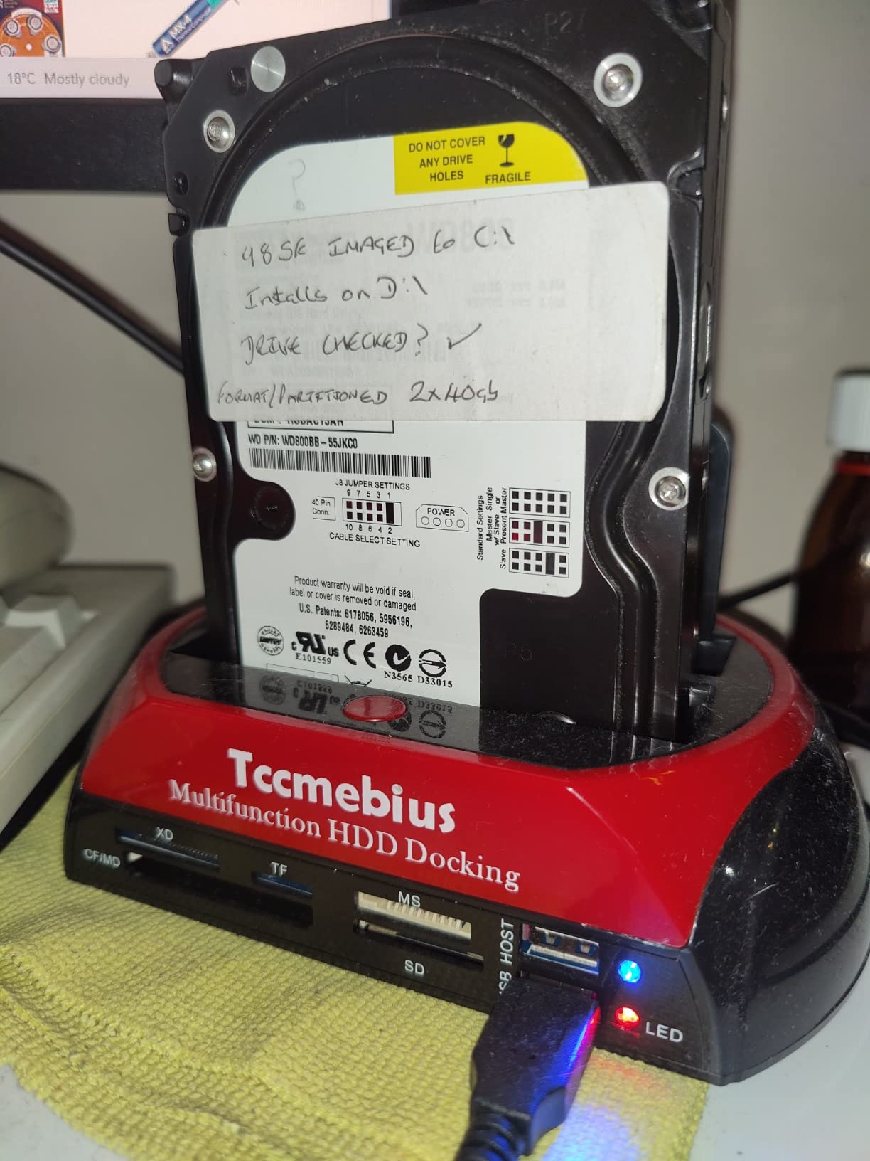 Tccmebius TCC-S862-UK USB 2.0 to 2.5 3.5 Inch SATA IDE Dual Slots ...