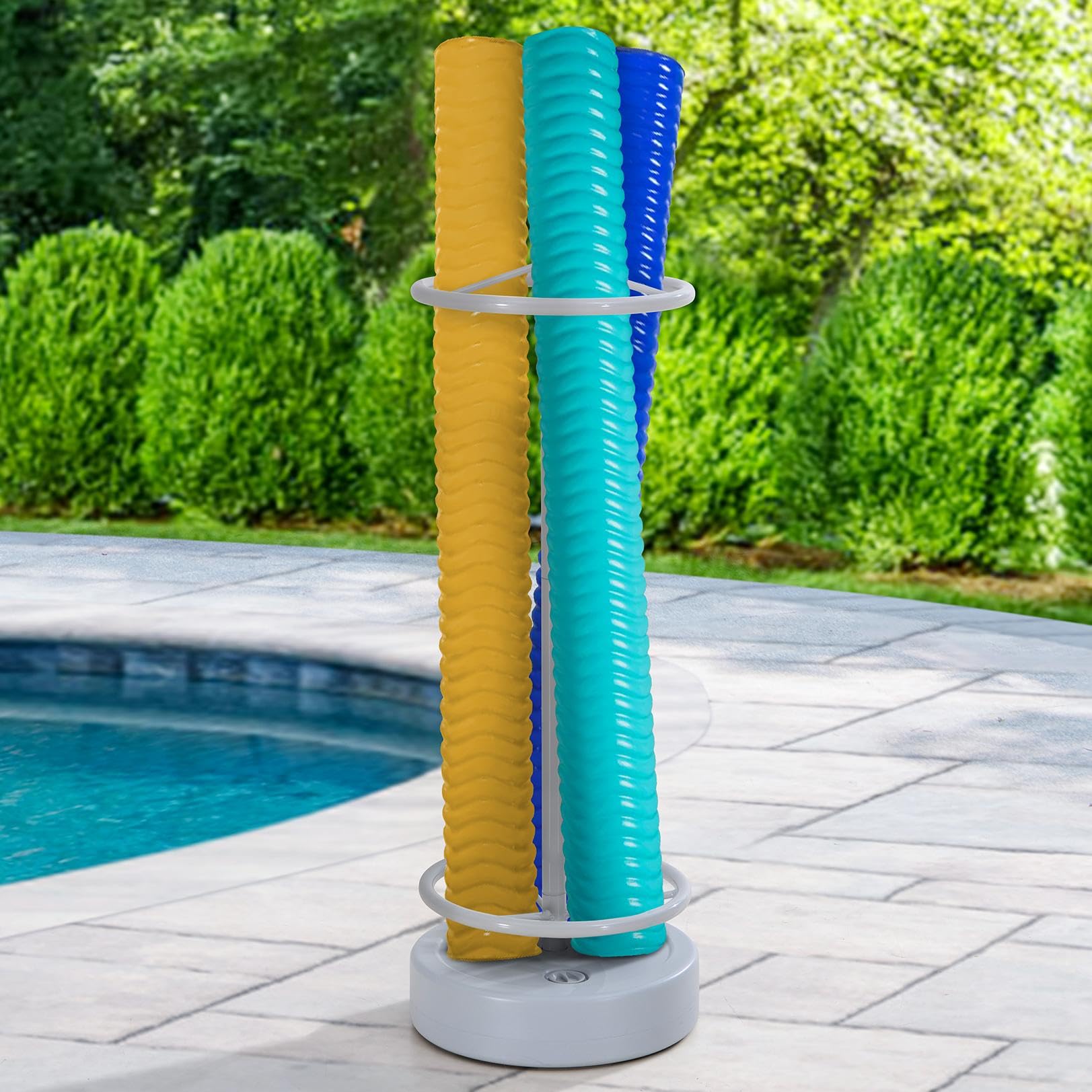 Snapklik.com : Sunjoy Pool Noodle Storage Rack Extra Large Rust-Proof ...