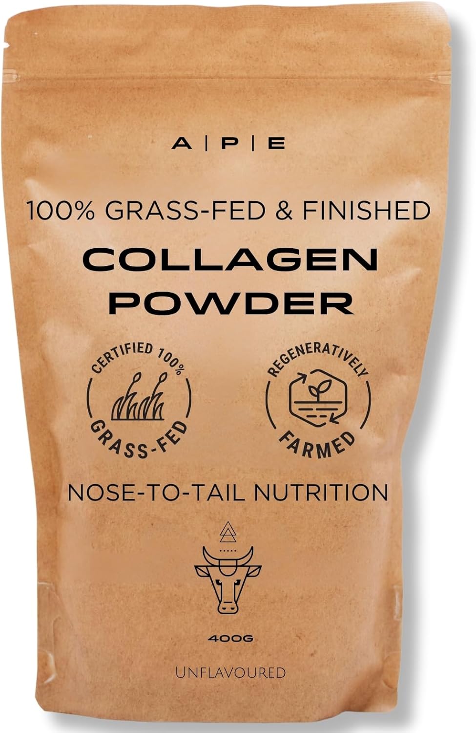 APE Nutrition Collagen Powder Peptides - Type 1 & 3 Bovine Collagen ...