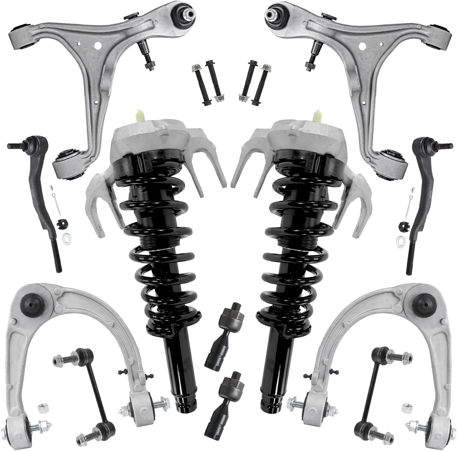 Amazon.com: Detroit Axle - AWD 12pc Front End Suspension Kit for 2008 ...