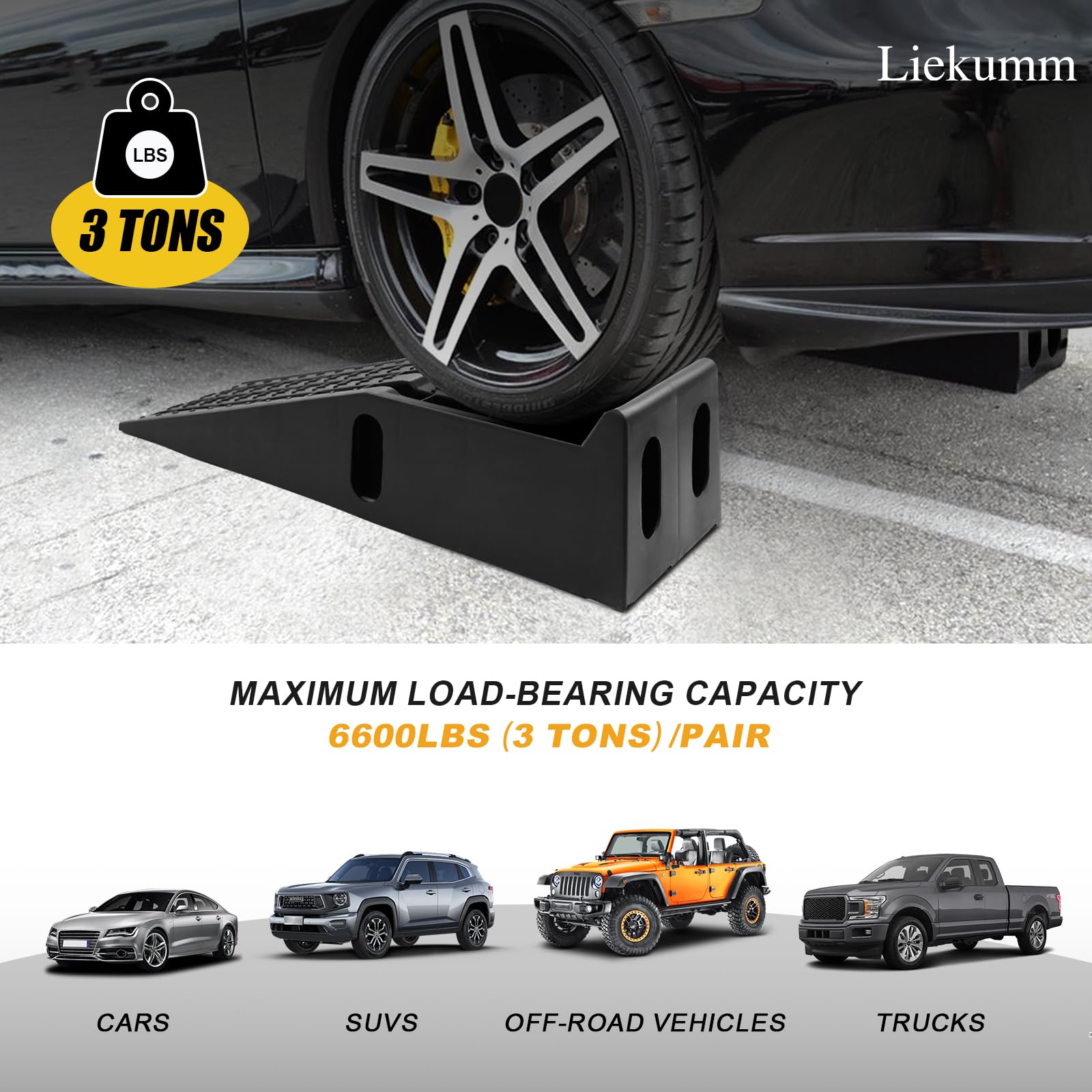 Snapklik.com : Car Ramps, Set Of 2 Car Service Ramps, Plastic Vehicle ...