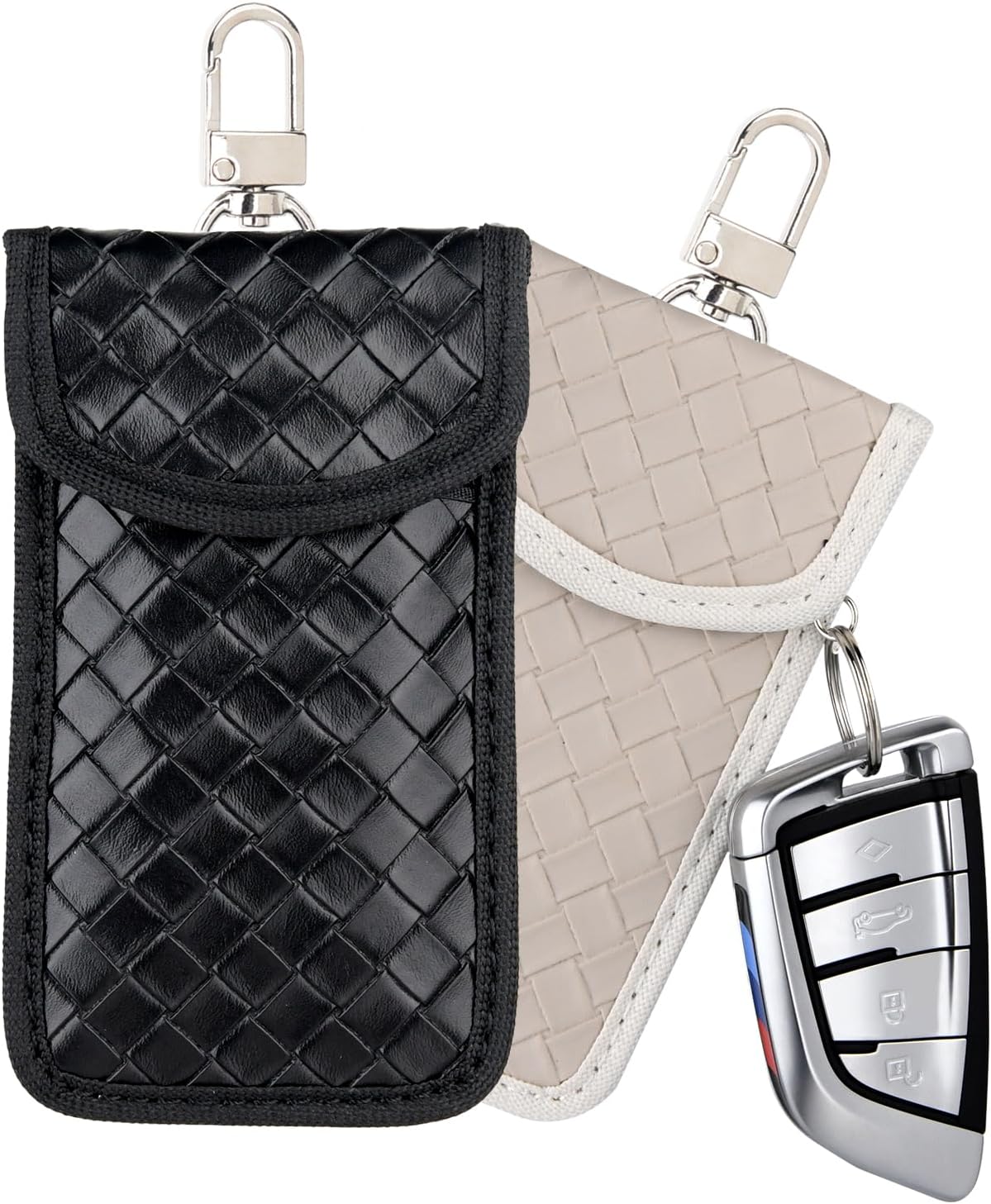 Faraday Pouch for car keys-2 Pack-key blocker for keyless car-anti ...