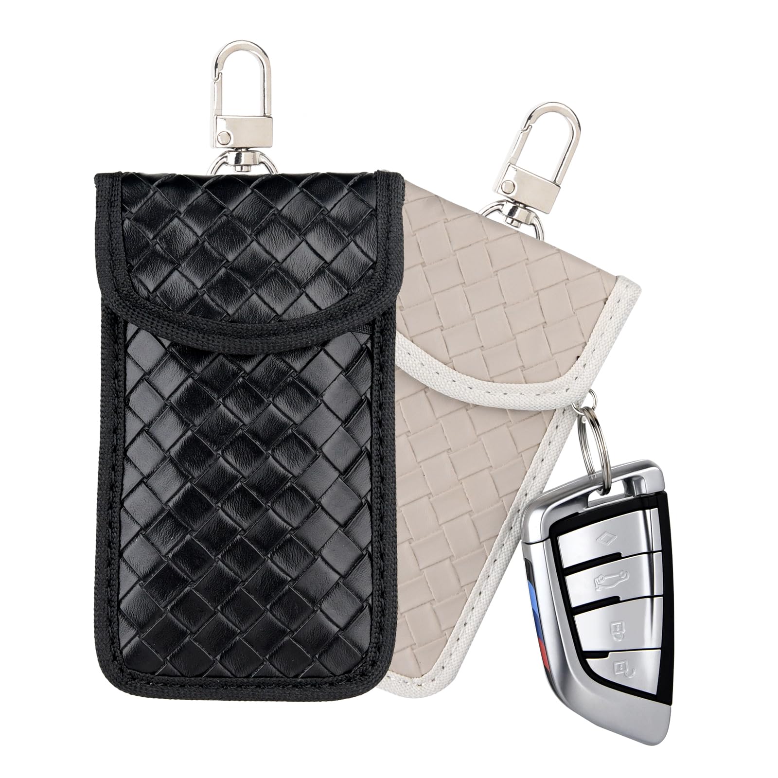 Faraday Pouch for car keys-2 Pack-key blocker for keyless car-anti ...