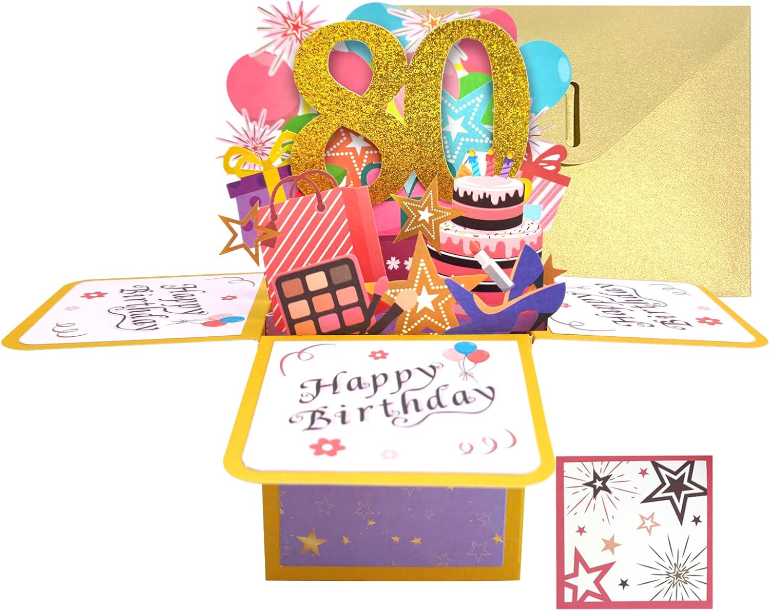 Happy 80th Birthday Cards 80th Birthday Greeting Card 80th Gift Card ...