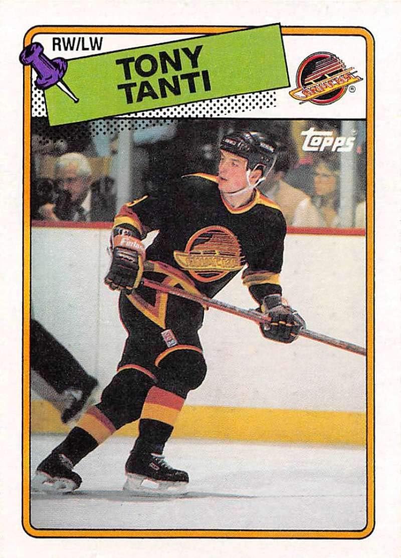 Amazon.com: 1988-89 Topps Hockey #82 Tony Tanti Vancouver Canucks ...