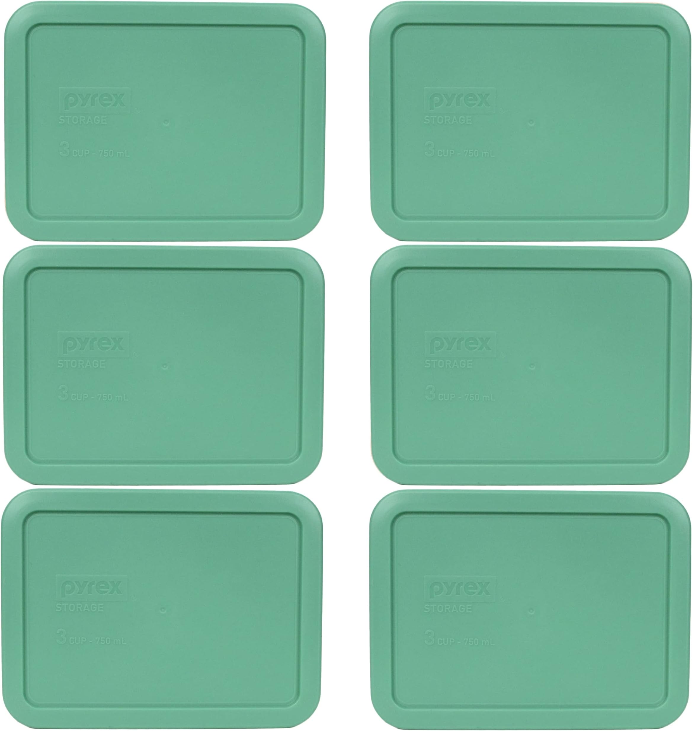Amazon.com: Pyrex 7210-PC Light Green Rectangle Plastic Food Storage ...