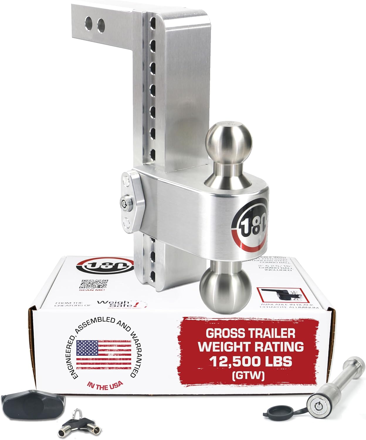 Weigh Safe – Enganche para remolque 180 HITCH LTB10-2.5-KA de 10 ...