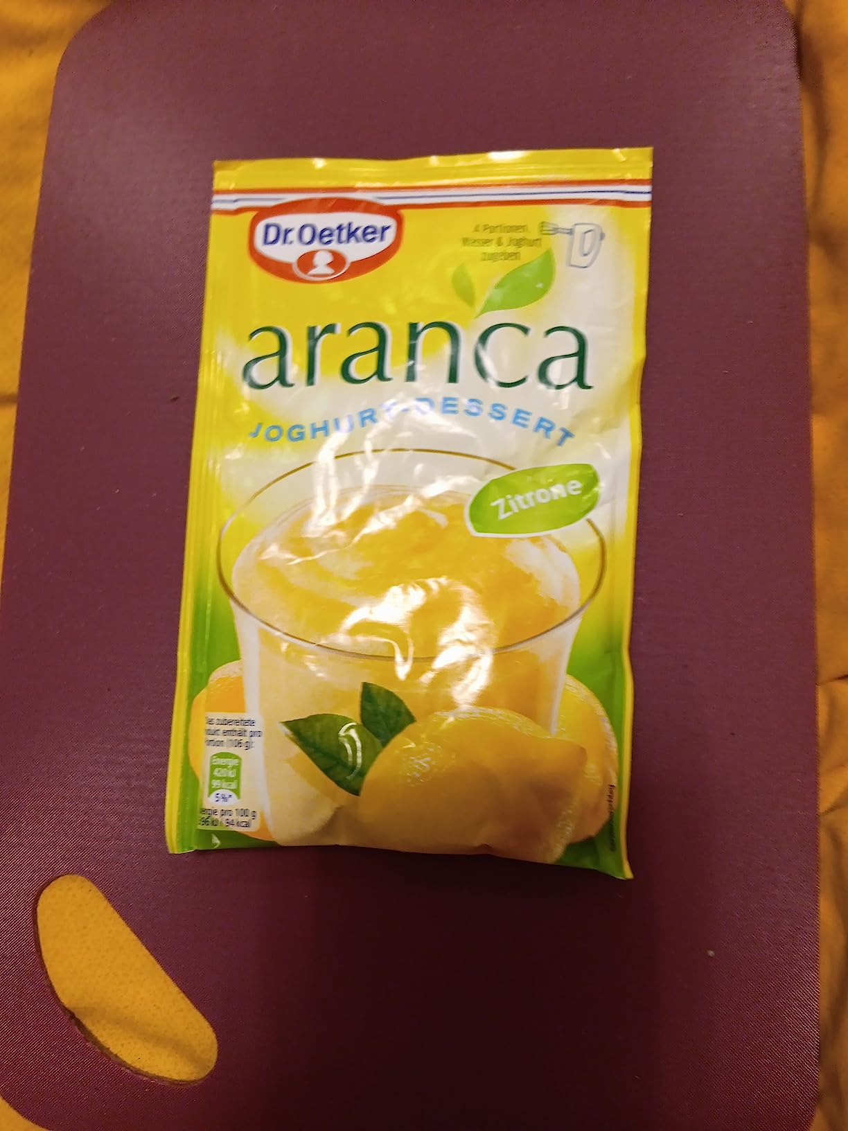 Dr. Oetker Aranca Zitrone 11er Pack, 11 x 75 g Dessertpulver für eine ...