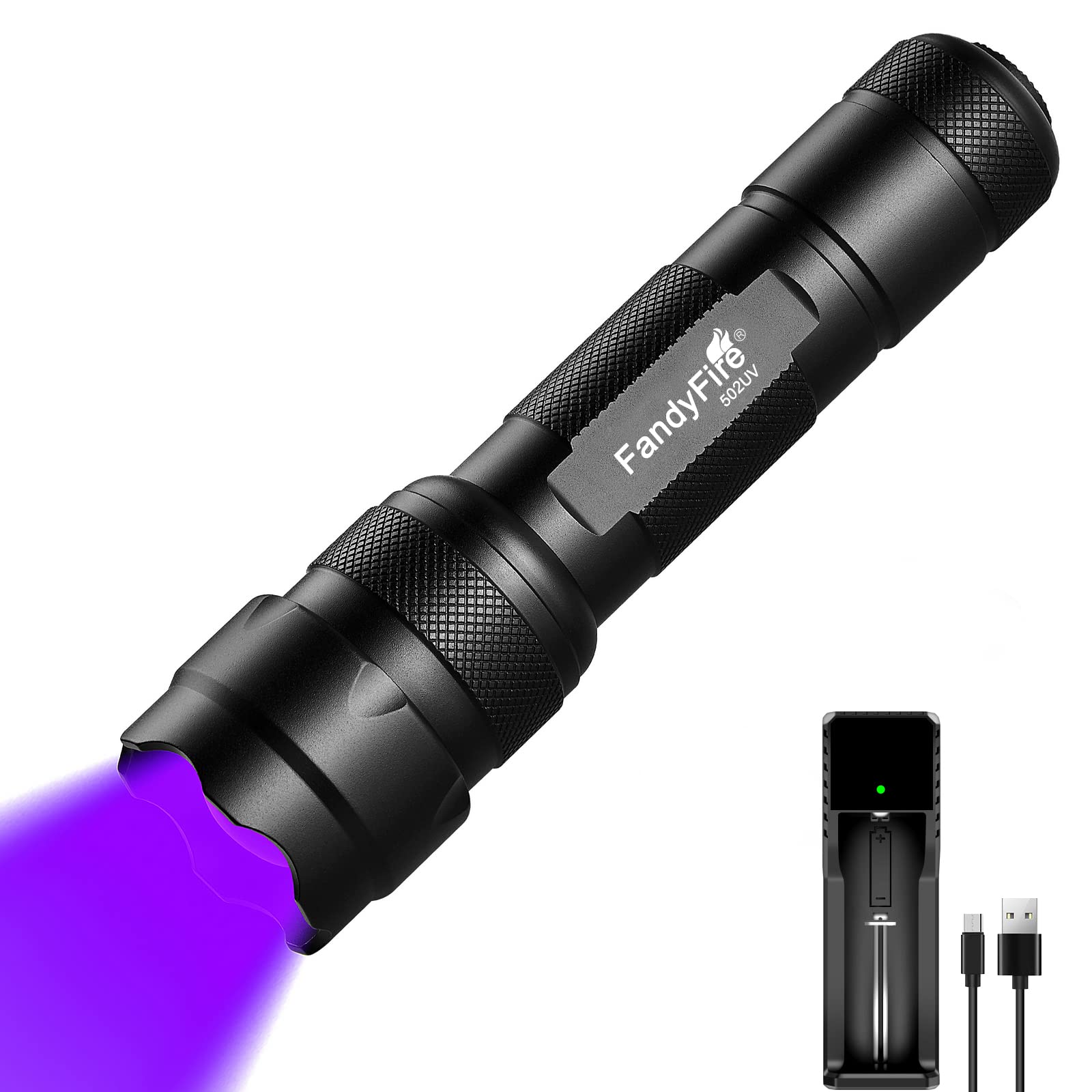 FandyFire UV Flashlight 395-405 nm LED UV Torch for Resin Curing ...