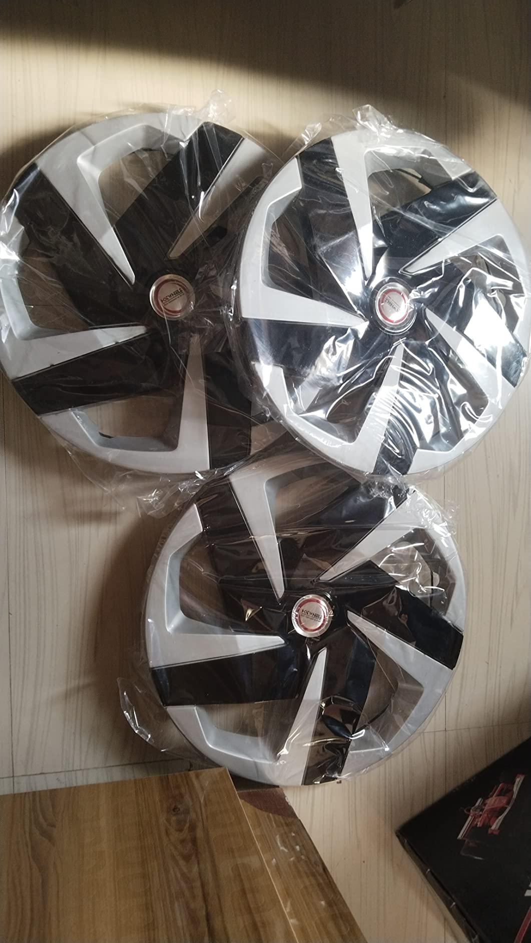 CARIZO® - Hotwheelz 16 Inch Wheel Cover | Black & Silver Colour | 16 ...