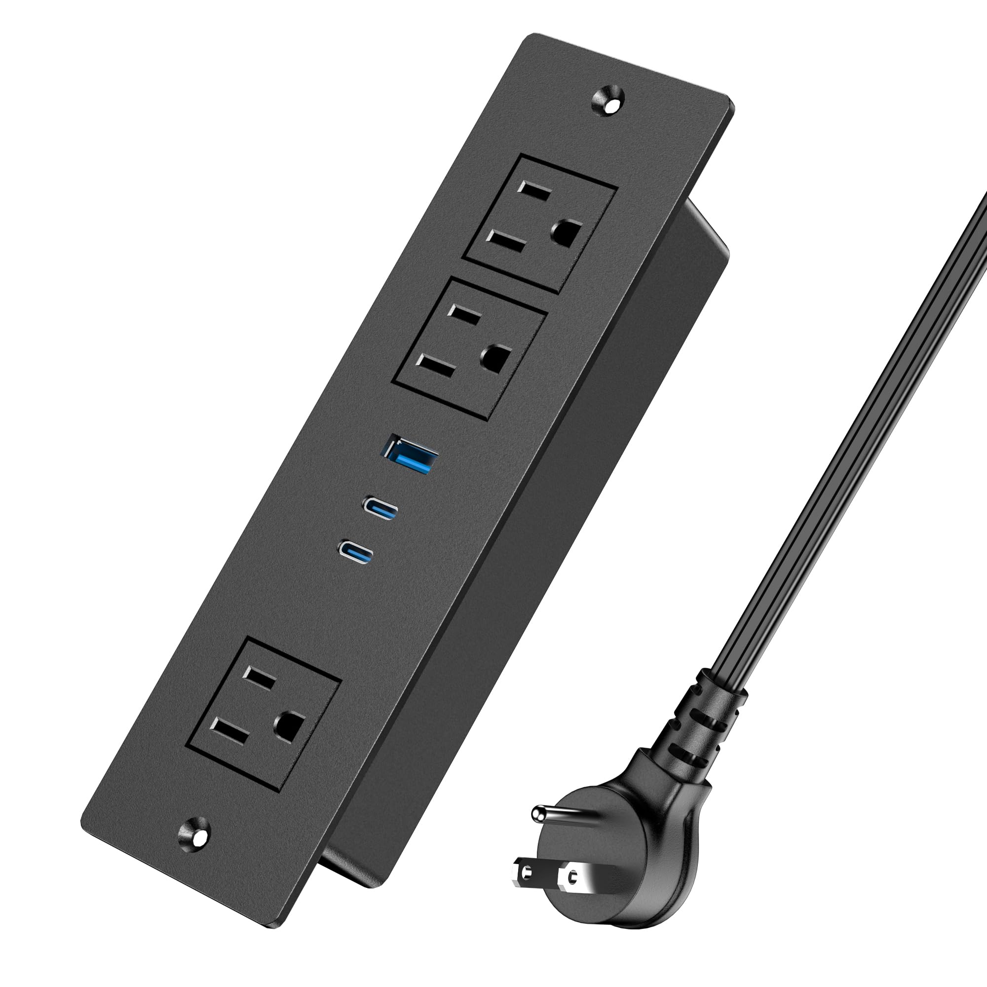 Amazon.com: Recessed Power Strip USB C, MAX 45W Power Delivery, Built ...