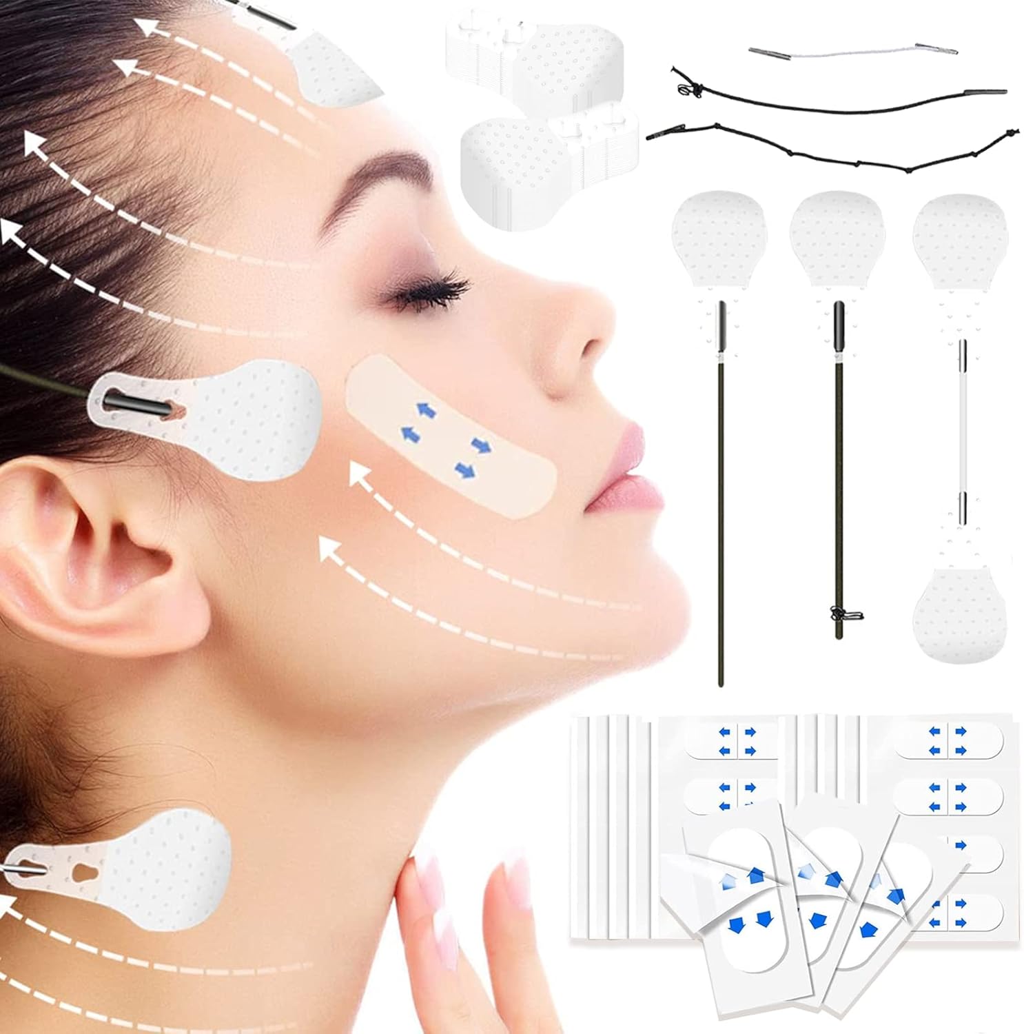 Face Lift Tape Lift Sticker for Face 60 Pieces Face Tape for Lifting ...