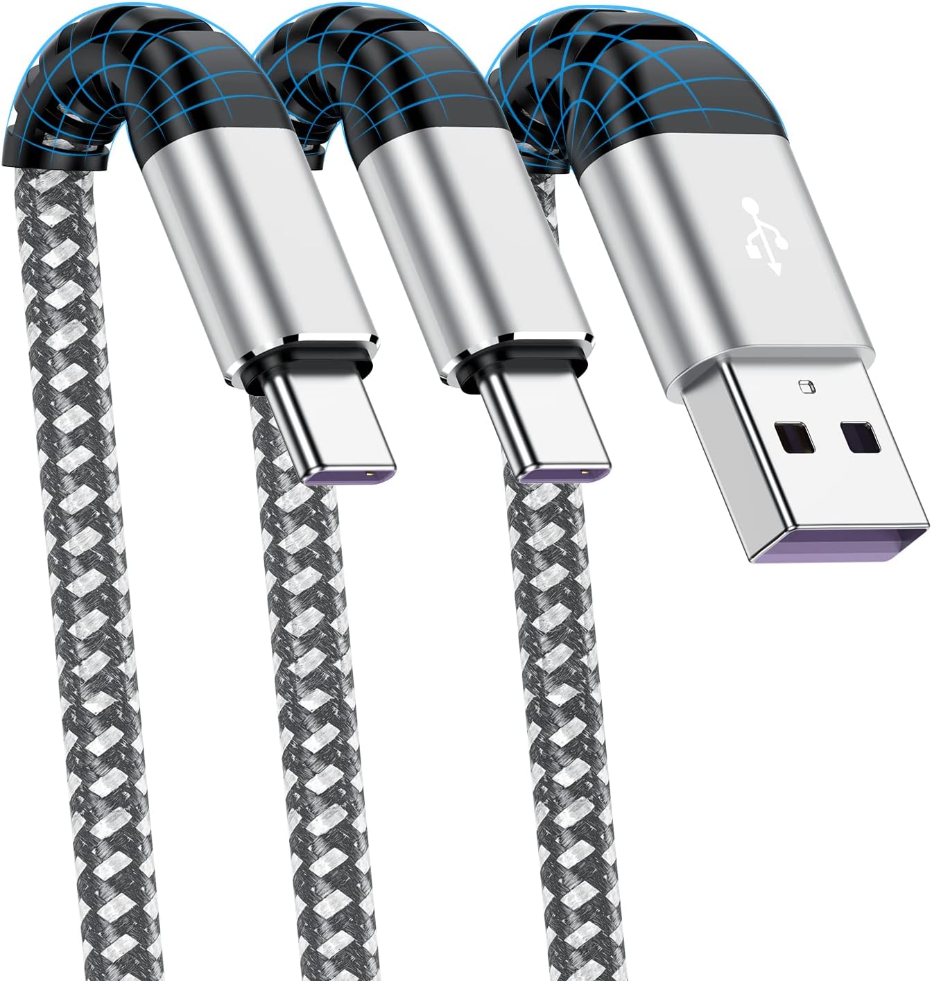 Amazon.com: Durcord USB C Cable, Upgarded 2Pack 10ft Fast USB Type C ...