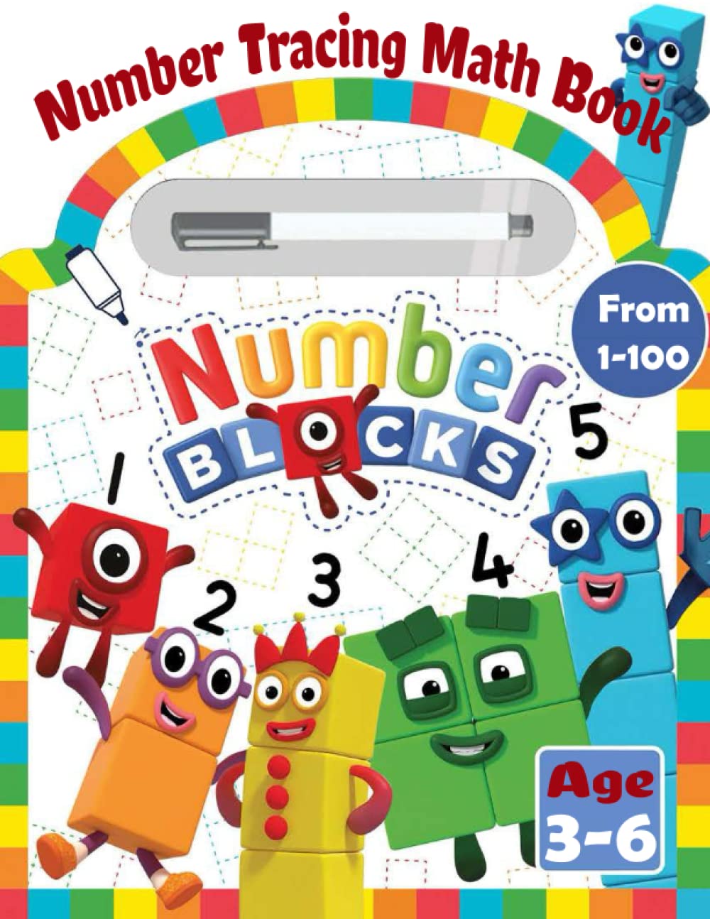 Buy NumberBlocks Tracing Math Book: Numberblock Activity Book for Kids ...