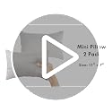 Amazon.com: Magik & Kover Small Pillow Mini Pillow for Travel 2 Pack ...