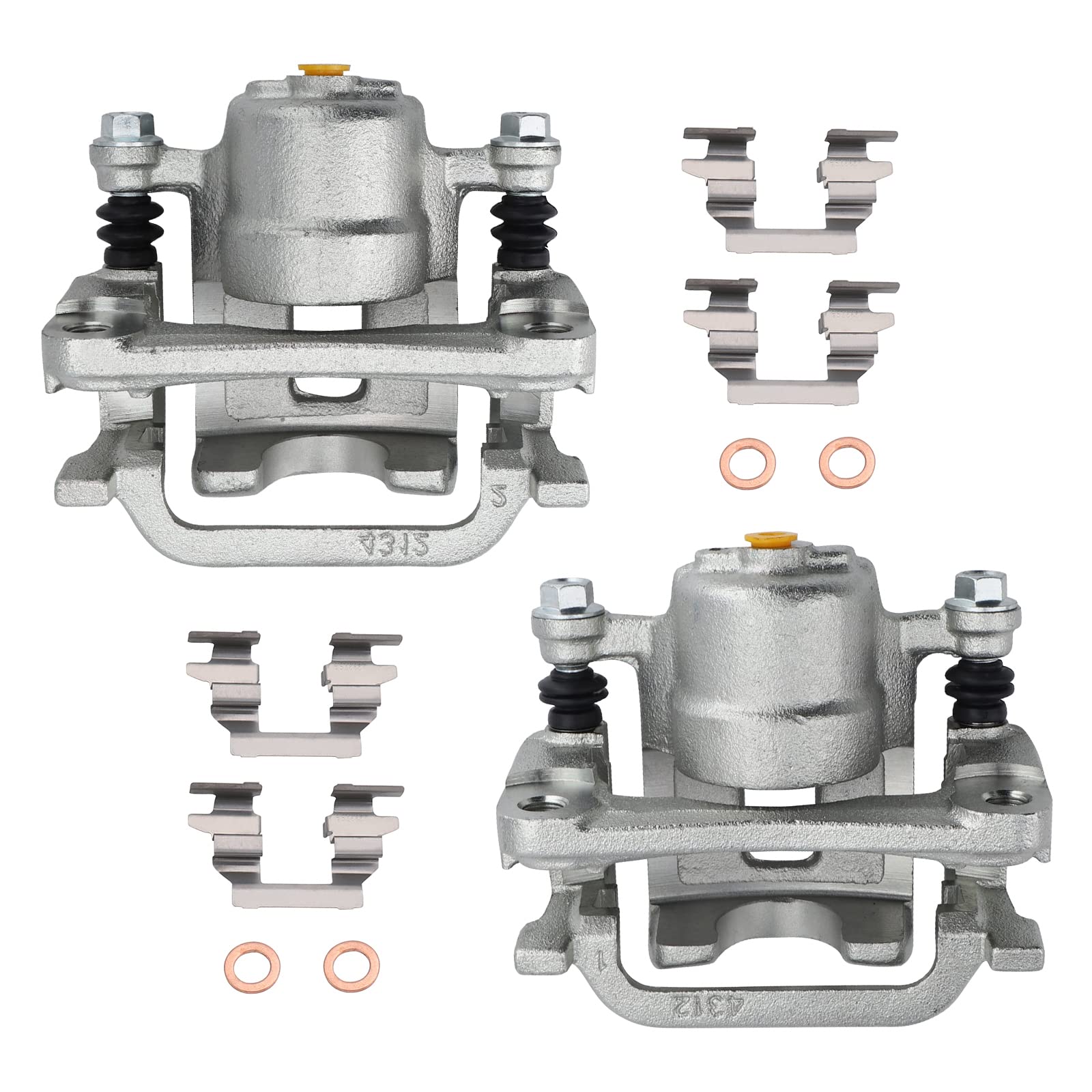 Amazon.com: BRTEC Rear Brake Calipers w/Bracket 19B2792A 19B2793A for ...