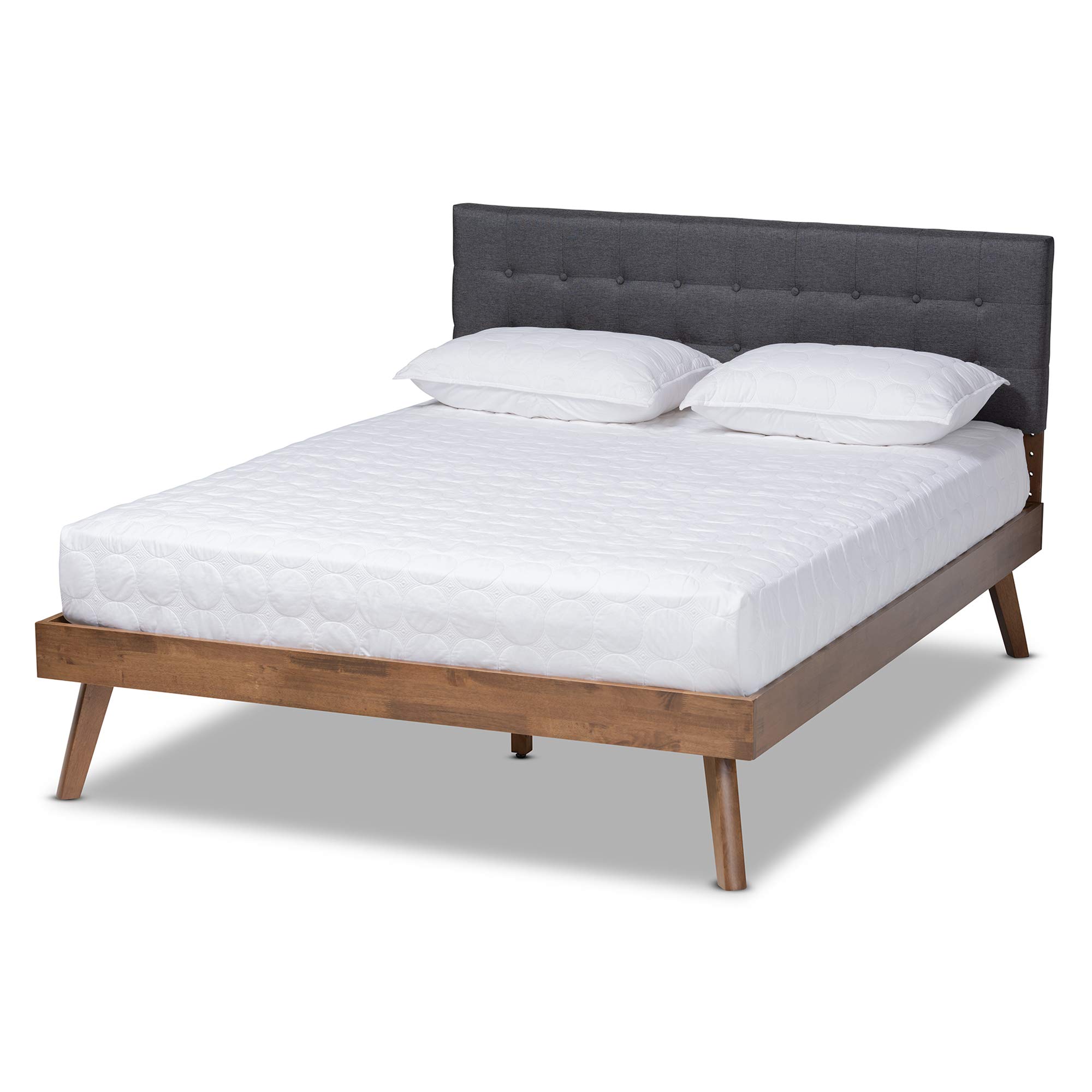 Baxton Studio Furniture Bedroom Baxton Studio Hevea Twin Size Dark