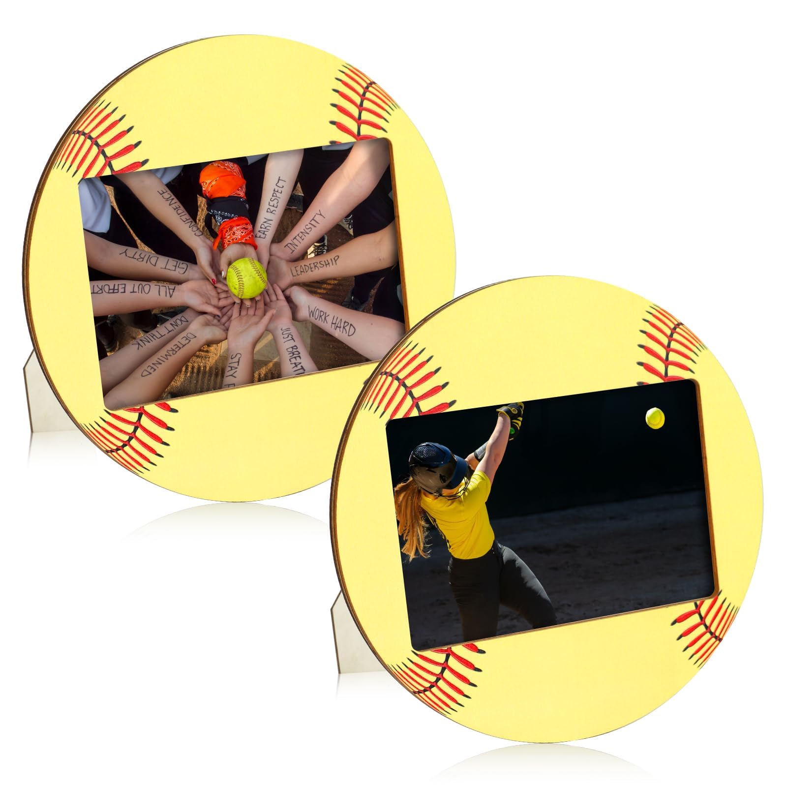 Amazon.com - clothmile 2 Pieces Softball Picture Frame 4x6 Softball ...