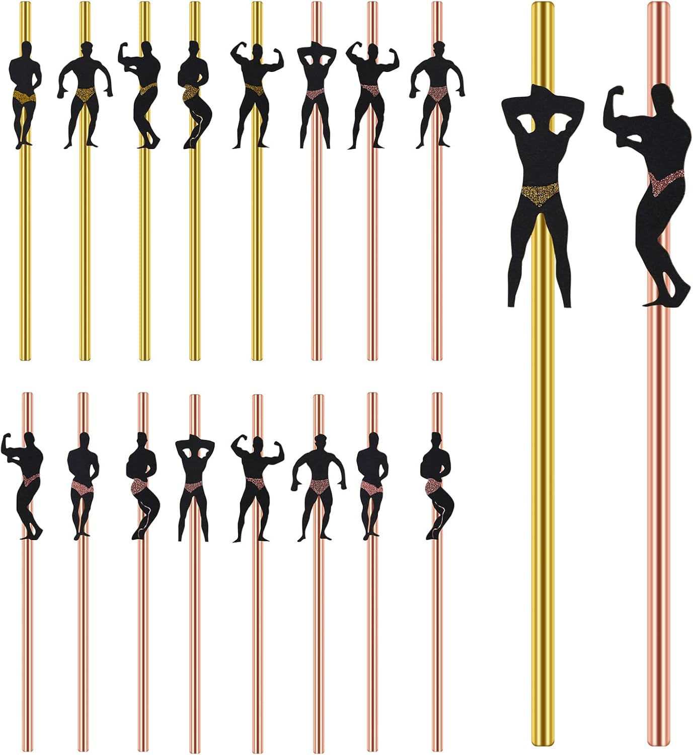 Fowecelt Hen Do Straws Party - 18pcs Hen Party Naughty Straws, Hen ...