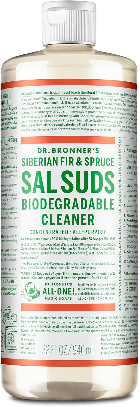 Dr. Bronner's - Sal Suds Biodegradable Cleaner (946 mL) - Concentrated ...