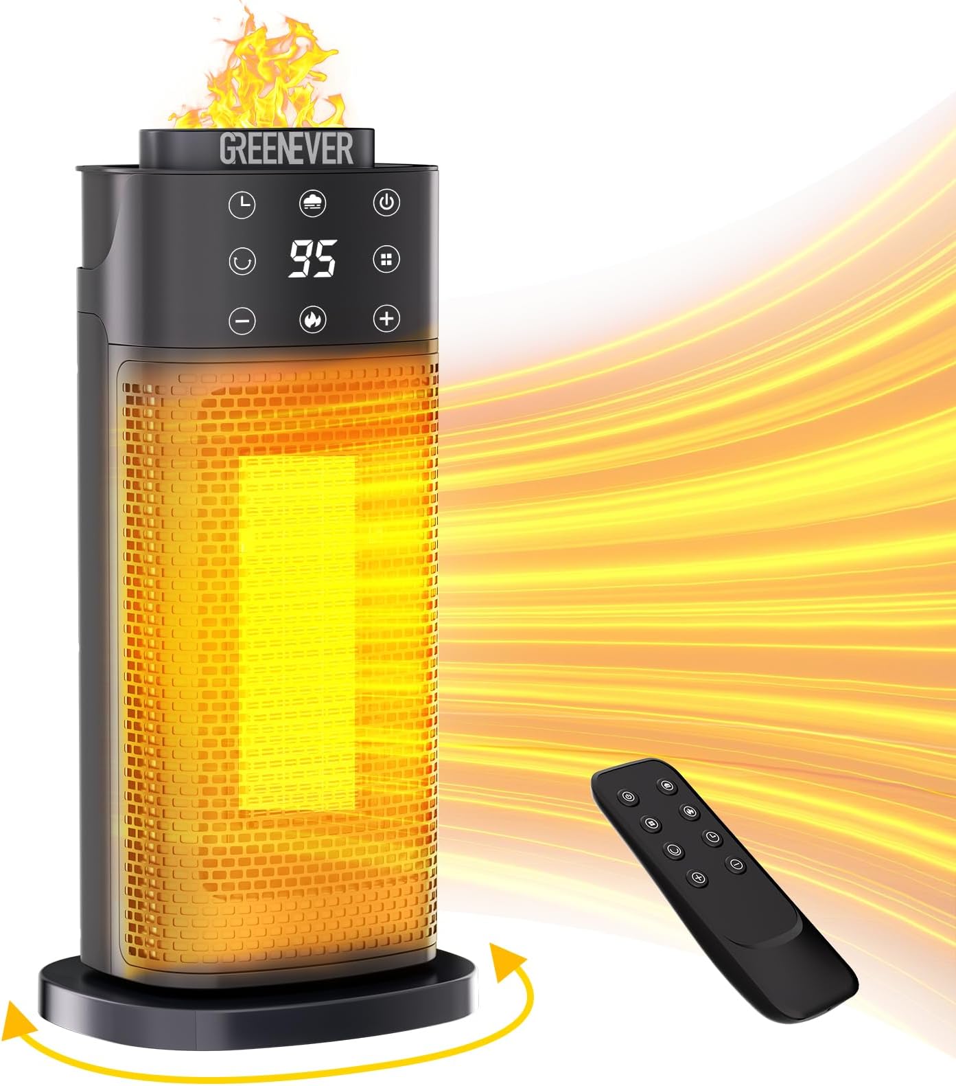Amazon.com: FARADAY Space Heater for Indoor Use, ECO Mode with ...