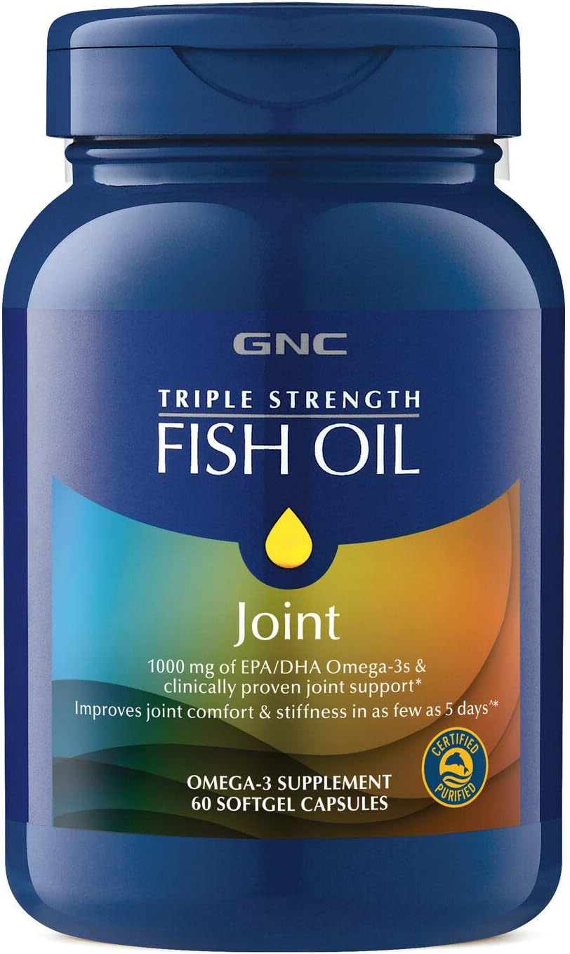 Amazon.com: GNC Triple Strength Fish Oil 1000mg - 210 Softgels | 210 ...