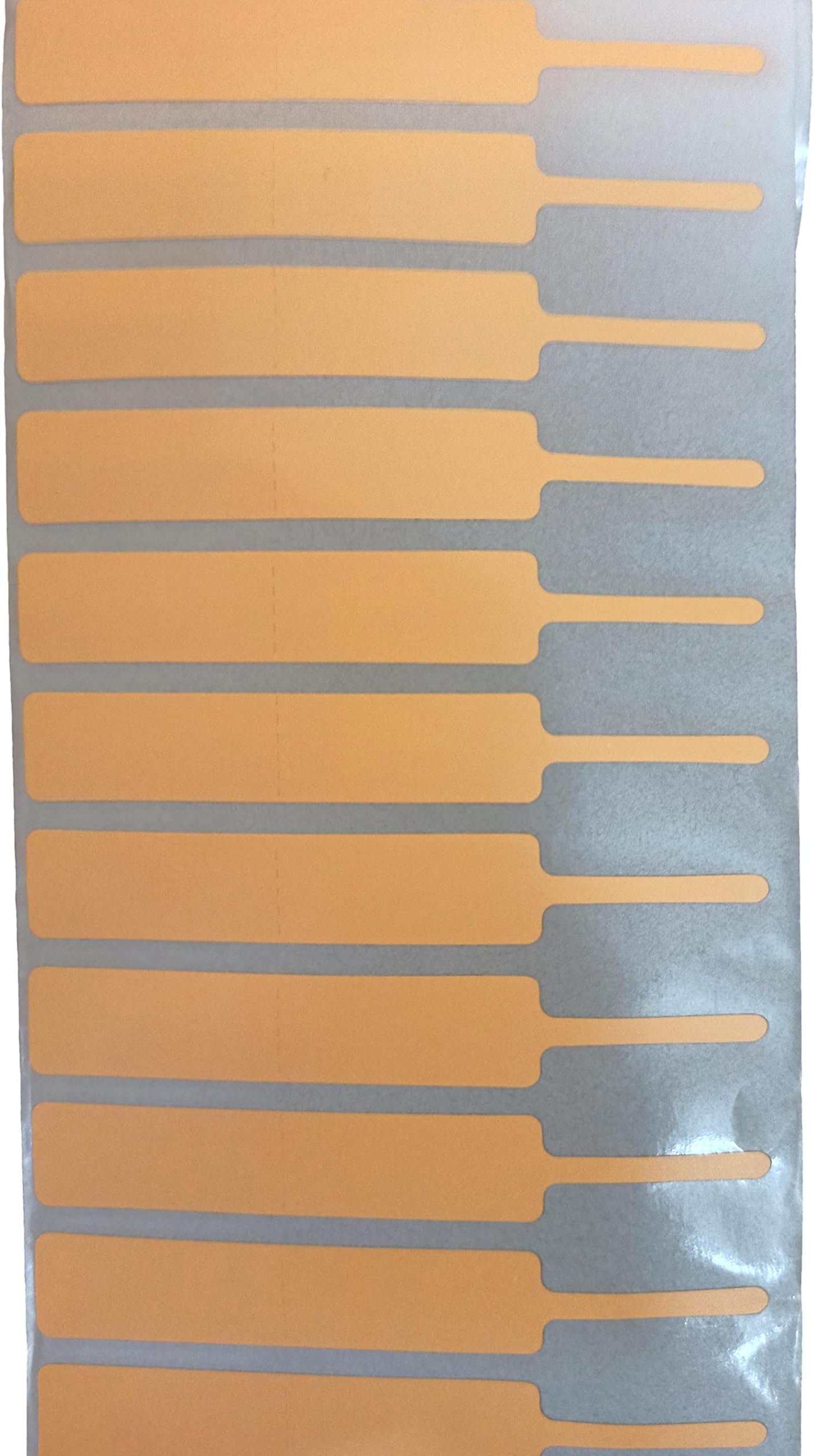 BAR-CODING TECH®, 81mmX12mm (56mm Printable) Matte Finish, Light Orange ...