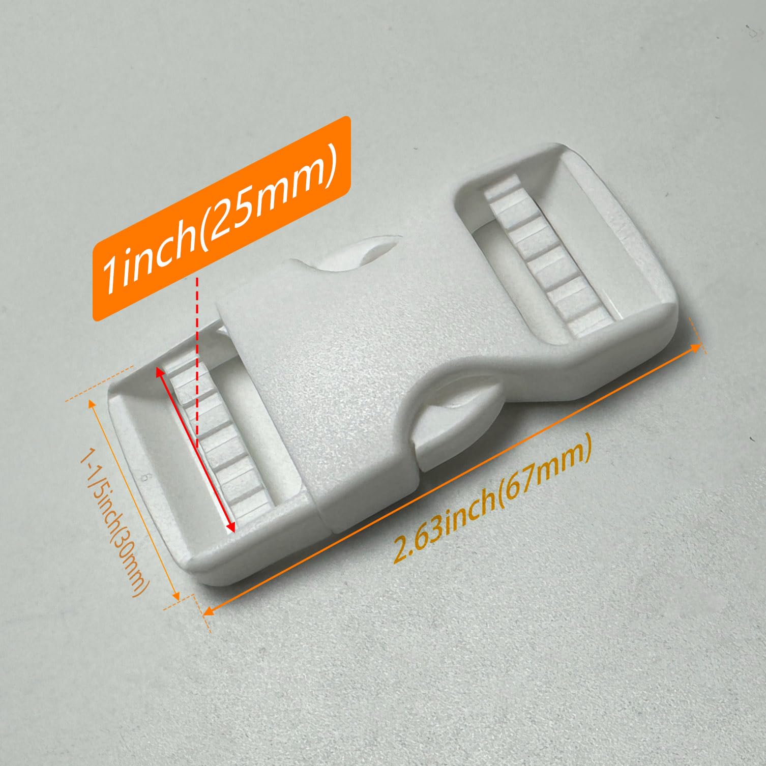 Snapklik.com : 1 Inch Buckle, 2 Pack Quick Side Release Buckles ...