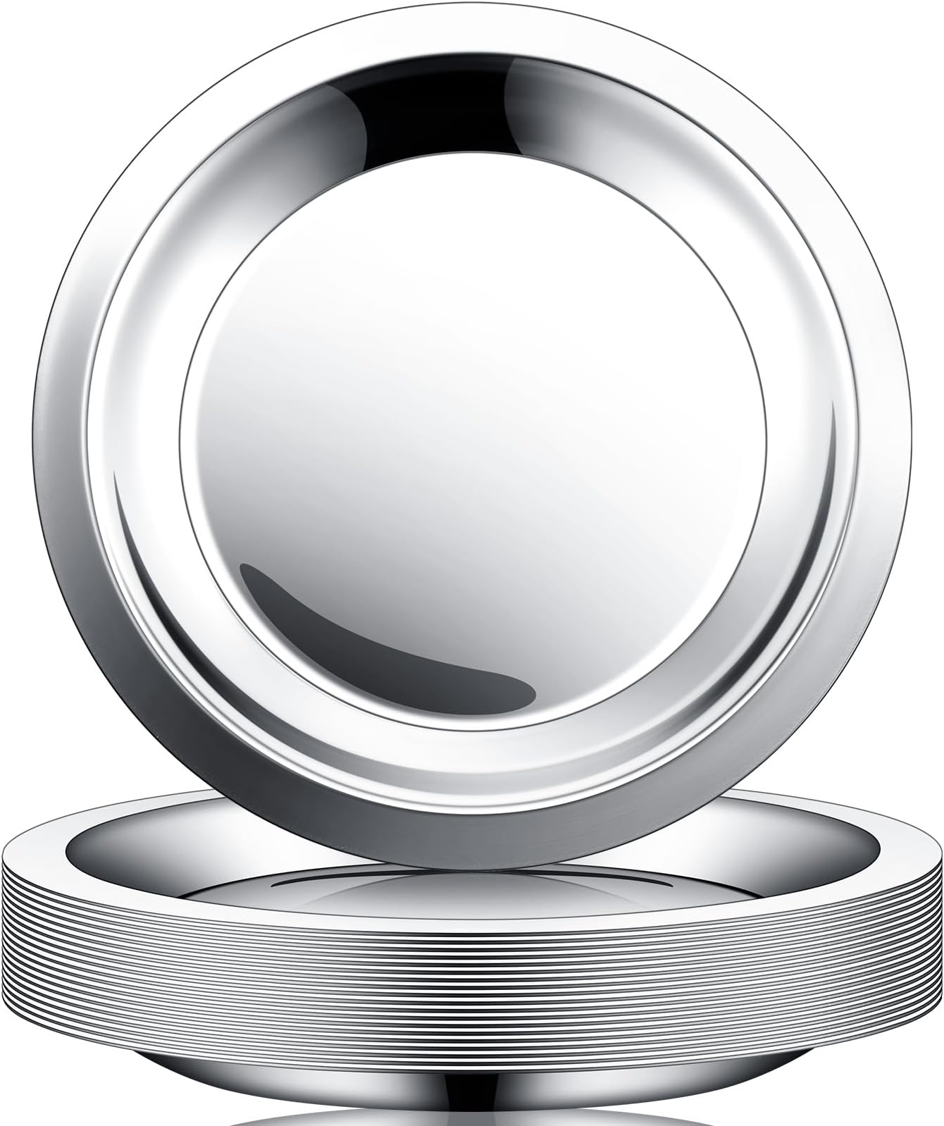 Amazon.com: Set of 20 Wine Bottle Coaster Smooth Stainless Steel ...