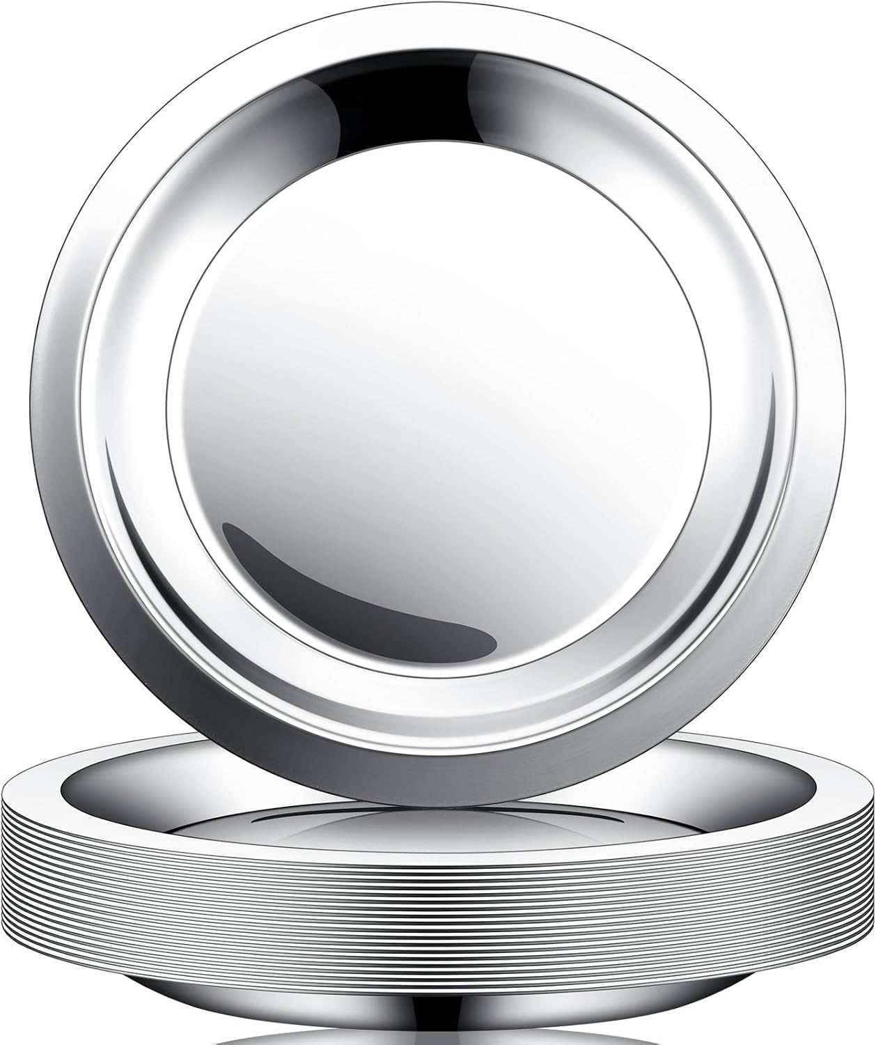 Amazon.com: Set of 20 Wine Bottle Coaster Smooth Stainless Steel ...