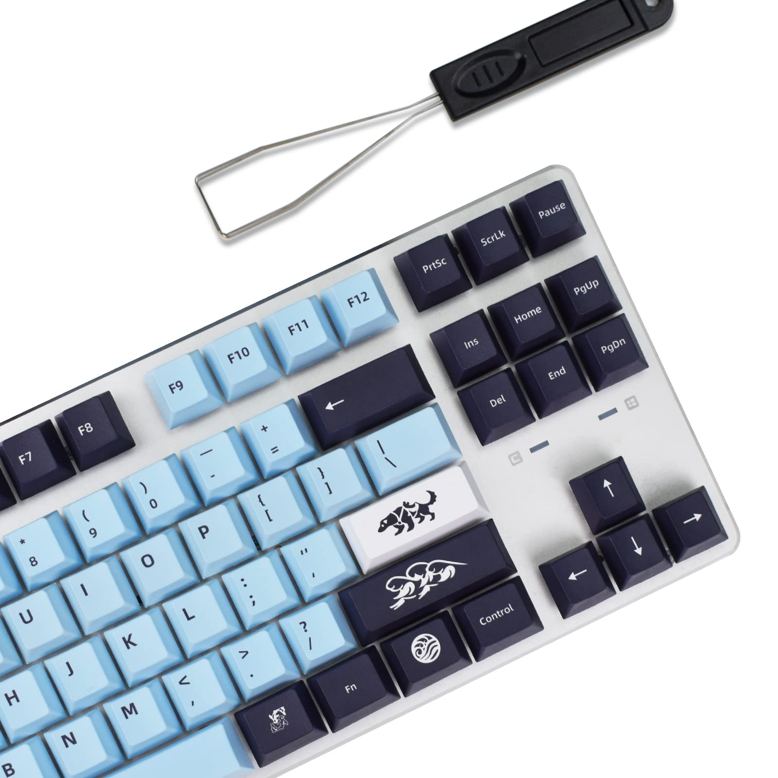 MOLGRIA GMK MIZU Keycaps, 136 Set Keycaps MIZU for Gaming Keyboard, PBT ...