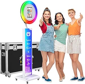 Amazon.com : JIYANG Portable Photo Booth Compatible with Any Ipad,Photo Booth Stand Shell with ...