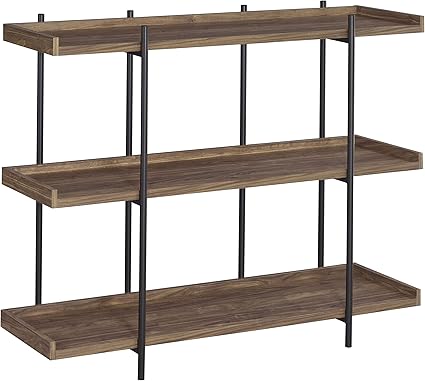 Amazon.com: Coaster Furniture Lawtey Industrial Aged Walnut and Black ...