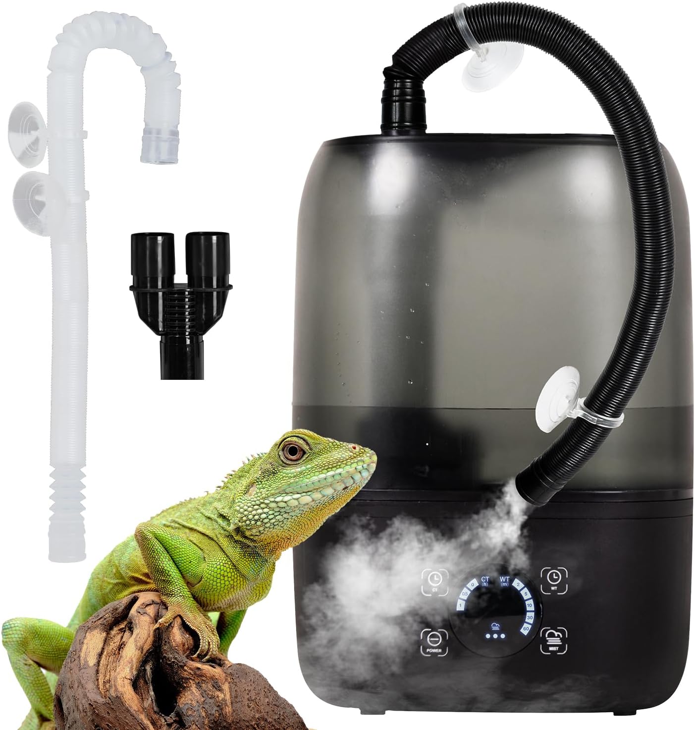 Amazon.com: OIIBO Reptile Humidifier with Timing, 4L Large Digital ...