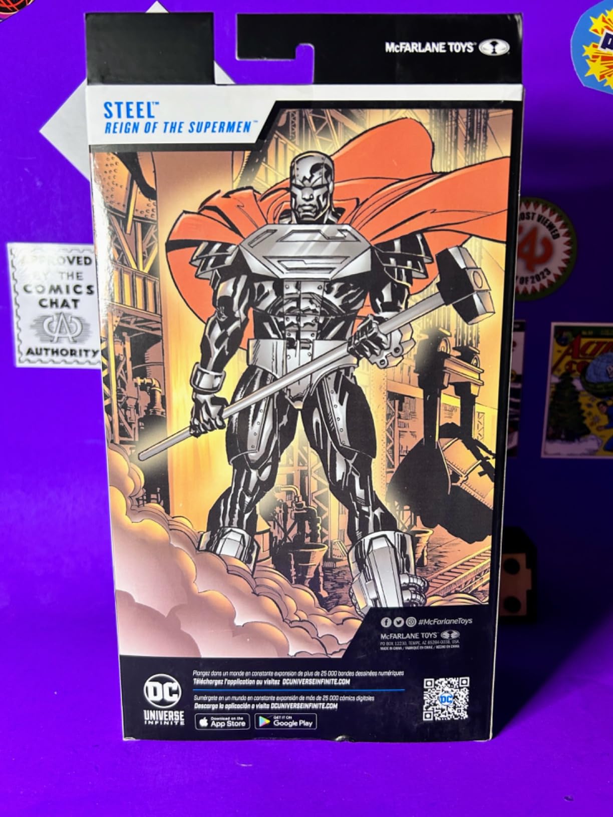 Amazon.com: McFarlane Toys - DC Multiverse Steel (Reign of The Supermen ...