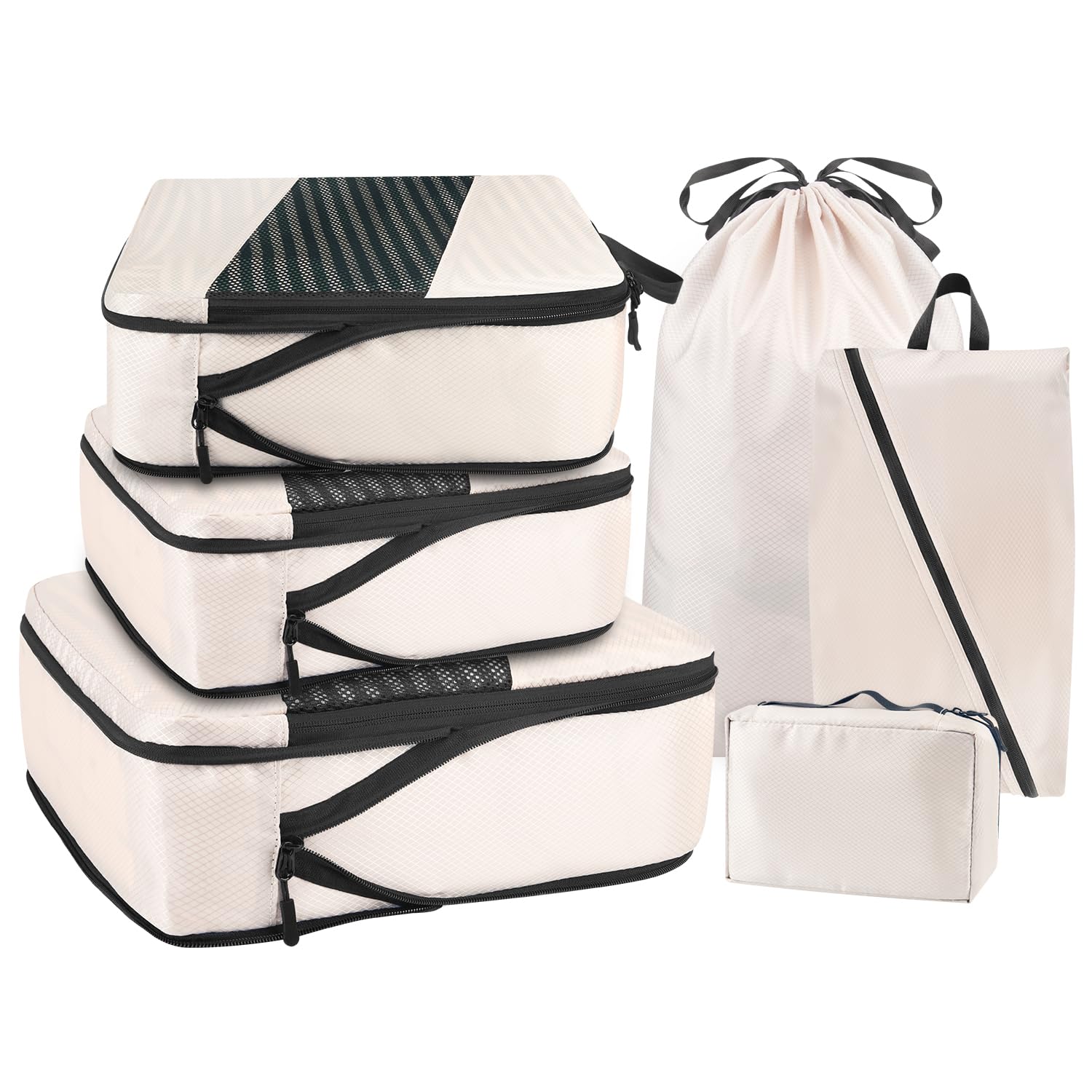 Compression Packing Cubes 6 Set for Travel, SOBED Lightweight ...