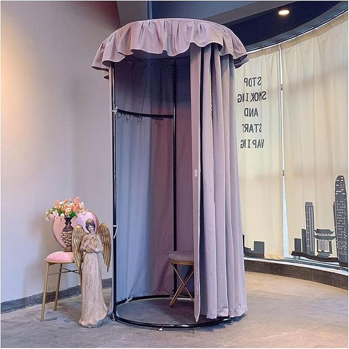 Amazon.com: Fitting Room, Movable Changing Room Top Cover, Simple ...