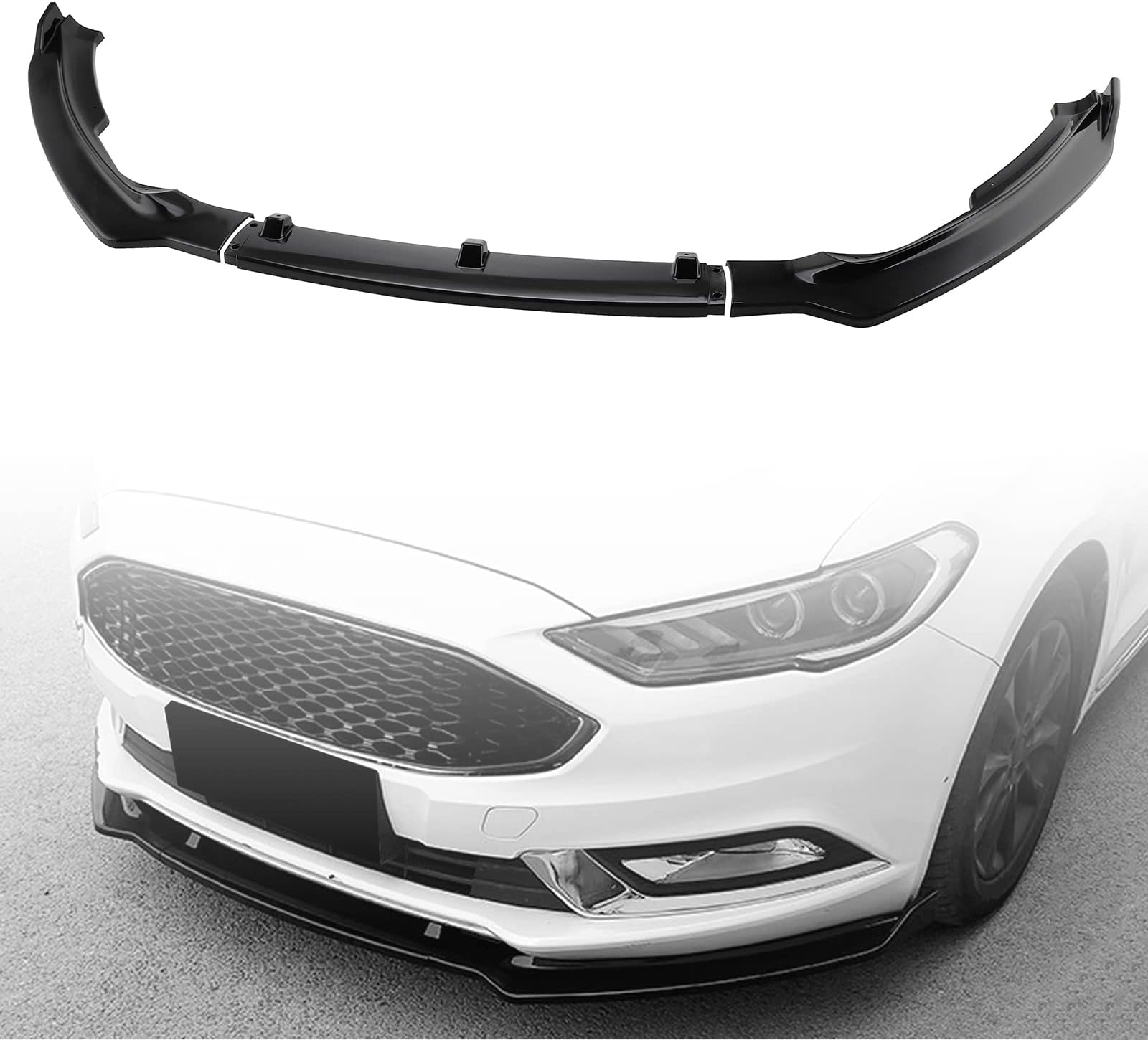Amazon.com: MotorFansClub 3pcs Front Bumper Lip Splitter Fit for Ford ...