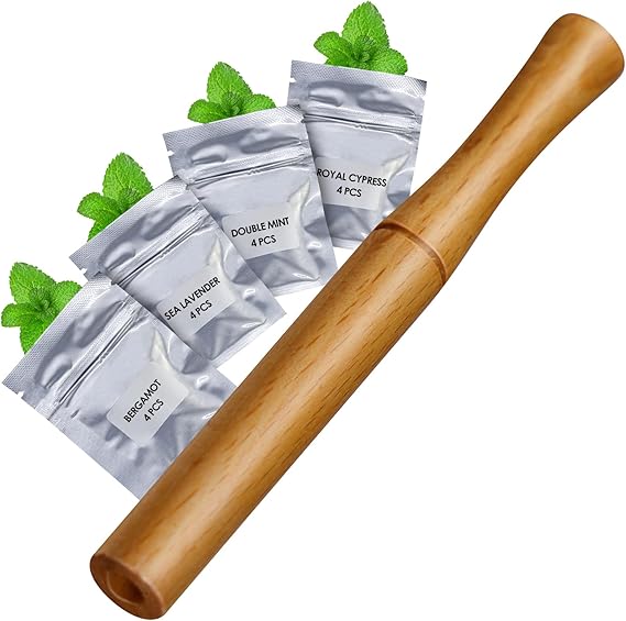 Amazon.com: OXYGEER Quit Smoking Inhaler, Wooden Oral Fixation Quit ...