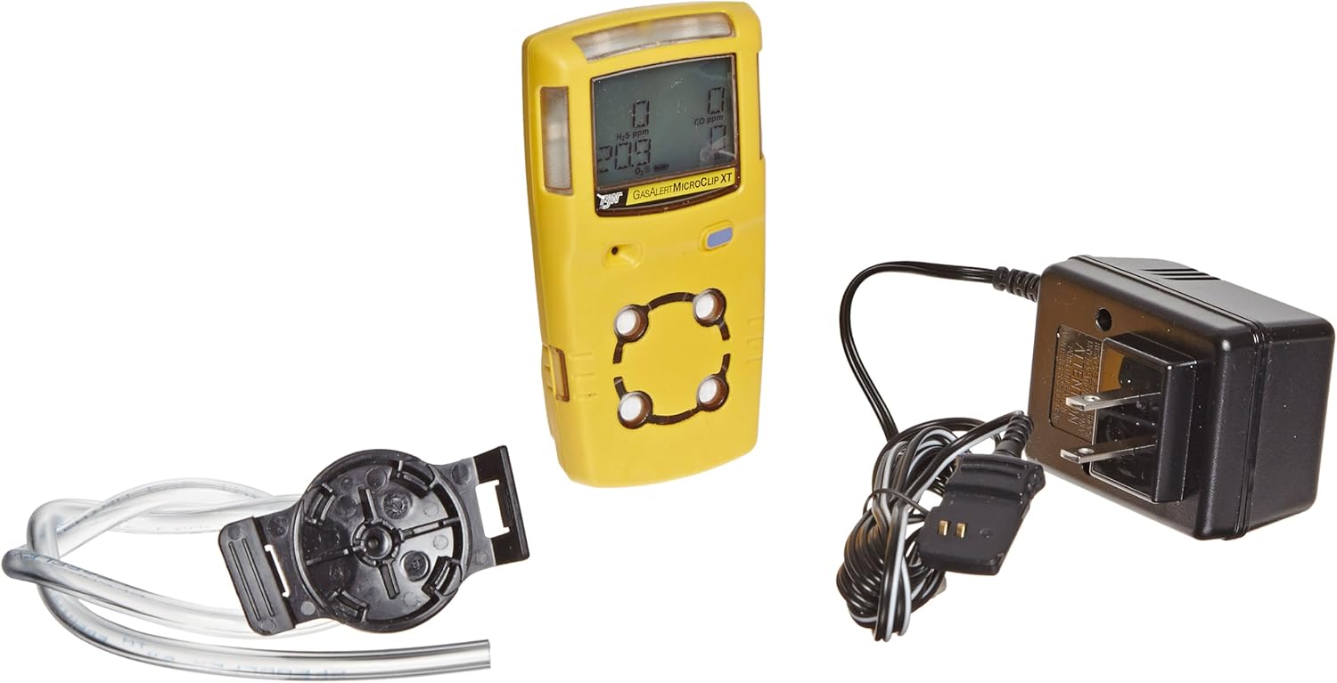 BW Honeywell Gas Alert Micro Clip 4-Gas Monitor H2S, CO, O2, LEL ...