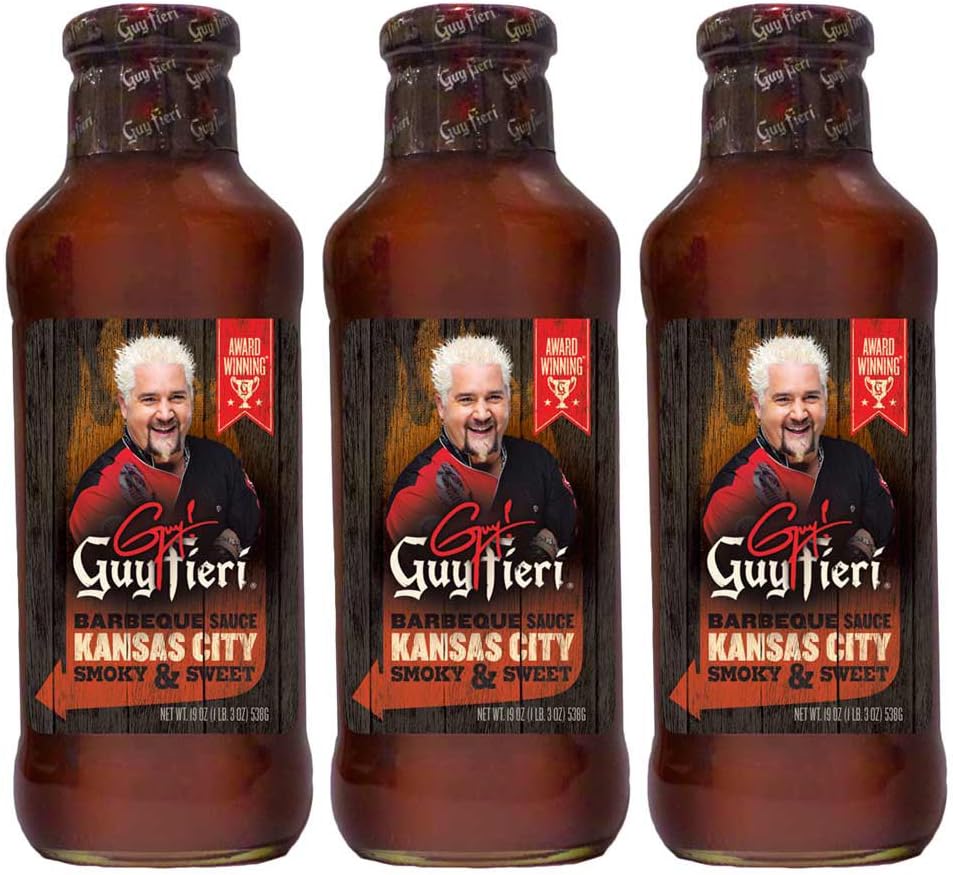 Amazon.com : Guy Fieri Kansas City Style BBQ Sauce - Guy Fieri BBQ ...