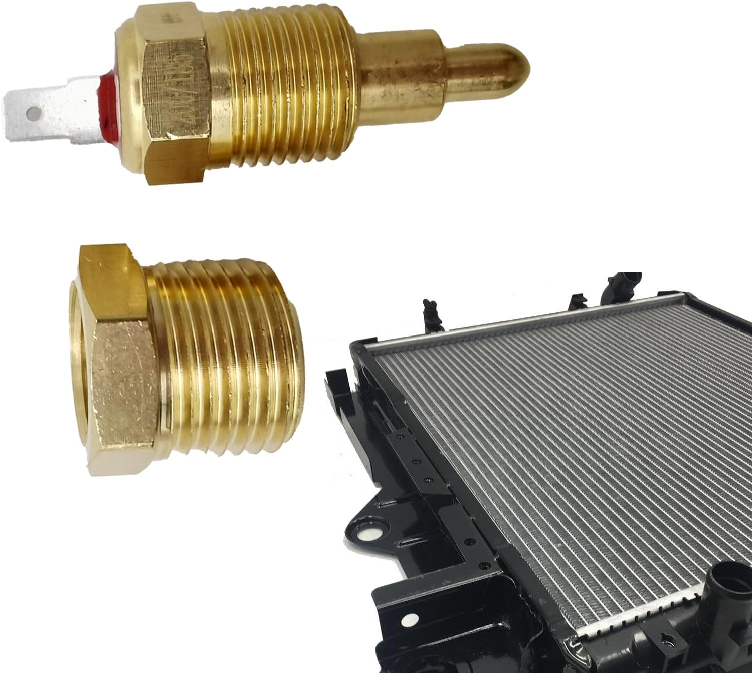 Amazon.com: Flygun 1 PC Car Cooling Fan Temperature Switch Kit, 2.2 ...