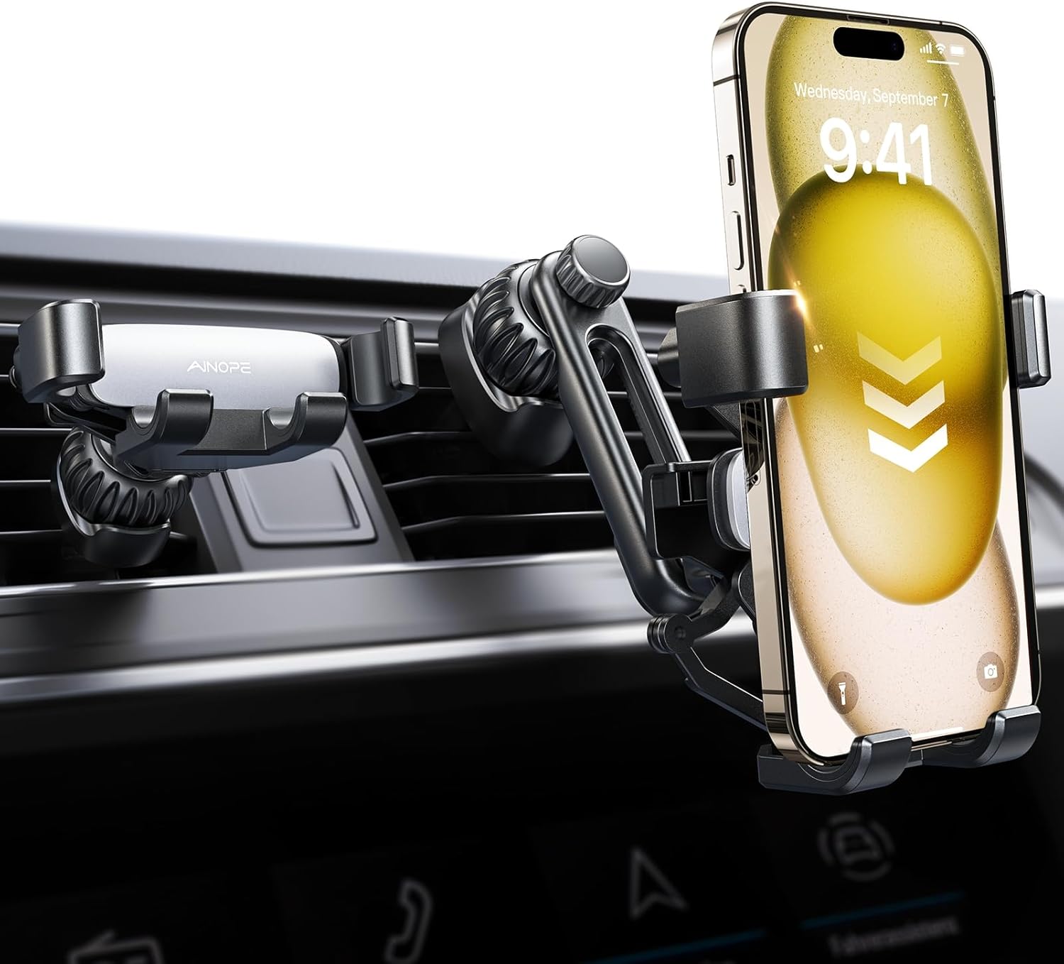 AINOPE Car Phone Holder Mount 2024 Gravity Phone Mount Holder For Car Vent With Extention&Short ...