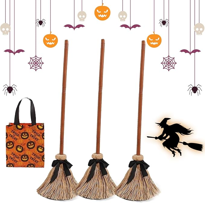 Halloween Floating Broom,2025 New Floating Witch's Broom –Haunted ...
