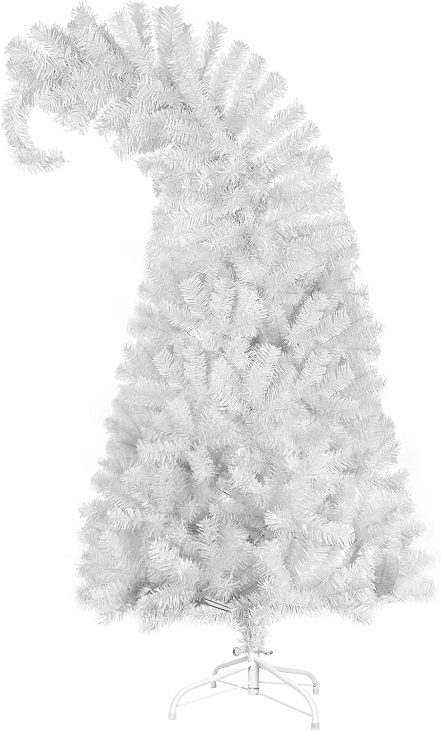 Amazon.com: CCINEE 5ft Pop Up Bent Top White Christmas Trees,Outdoor ...